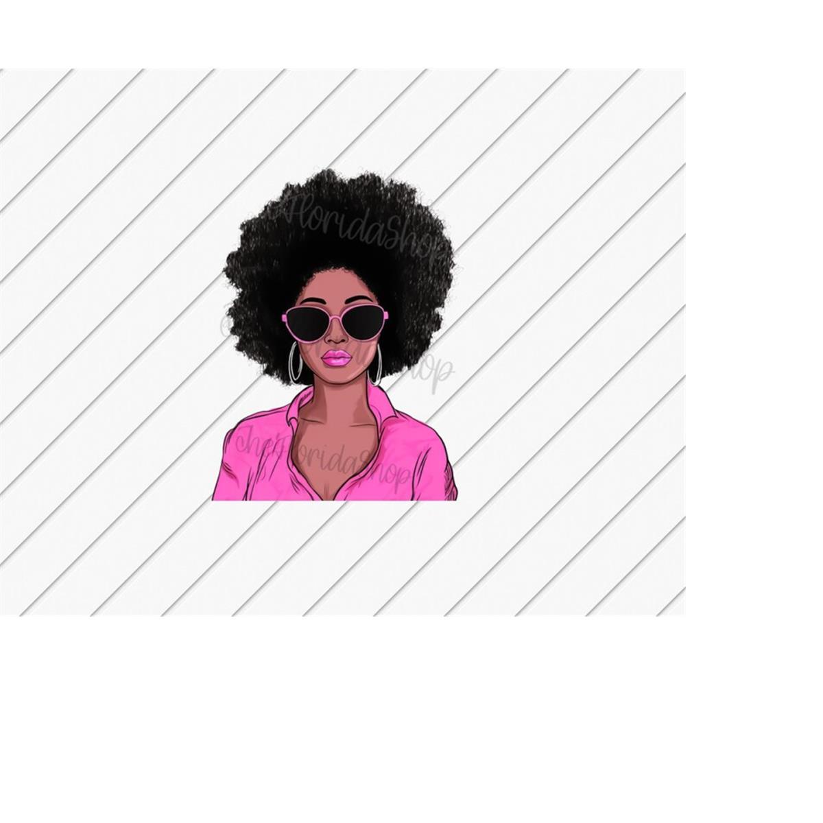 Afro Woman Sublimation Design, Pretty Afro Woman Png, Subli | Inspire ...
