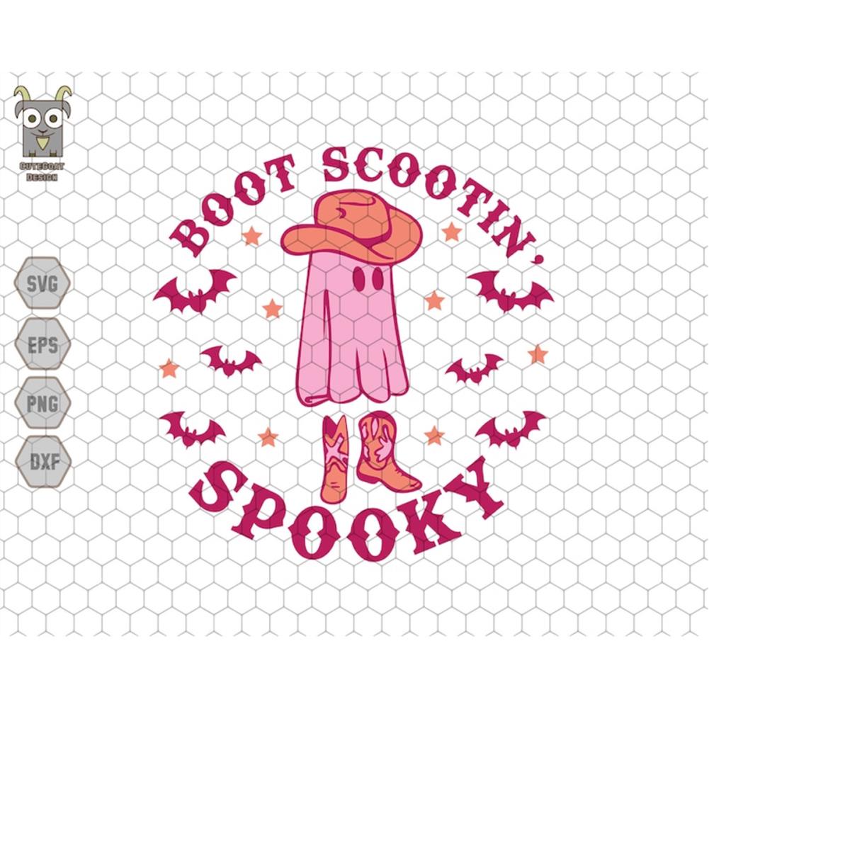 Boot Scootin Spooky Svg, Western Ghost Svg, Retro Halloween | Inspire ...