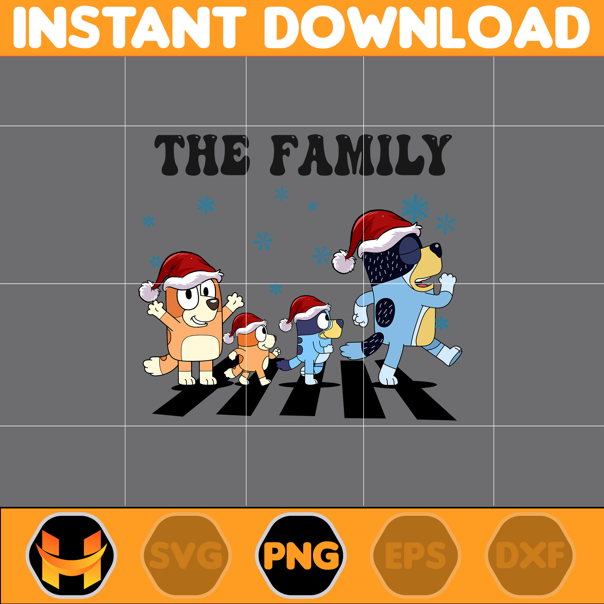 Bluey Christmas Png, Bluey Family Christmas Png, Christmas M - Inspire ...