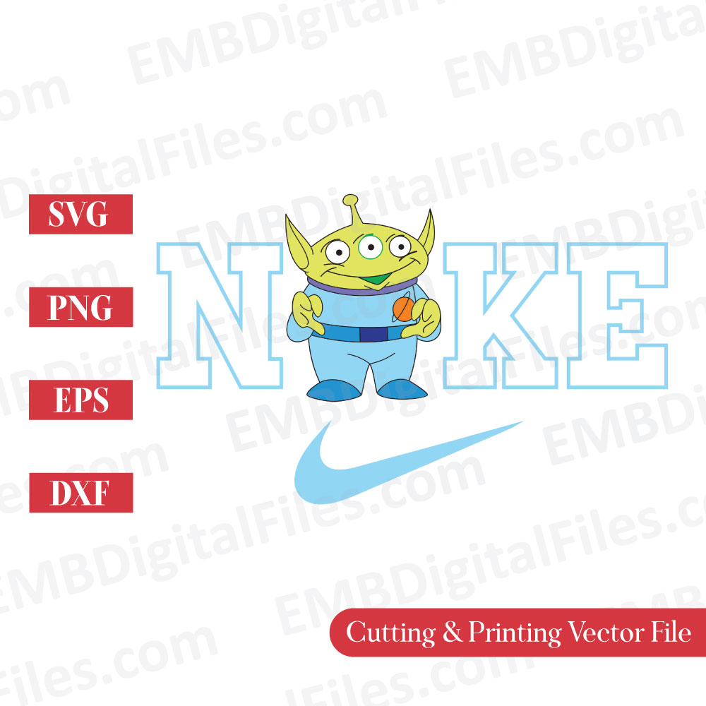 Nike Swoosh Disney Toy Story alien character SVG for Cricut | Inspire ...