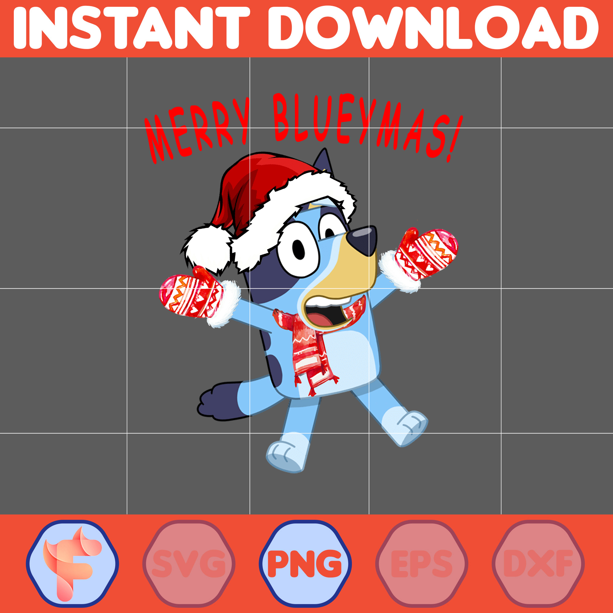 Bluey Christmas Png, Bluey Family Christmas Png, Christmas M - Inspire ...