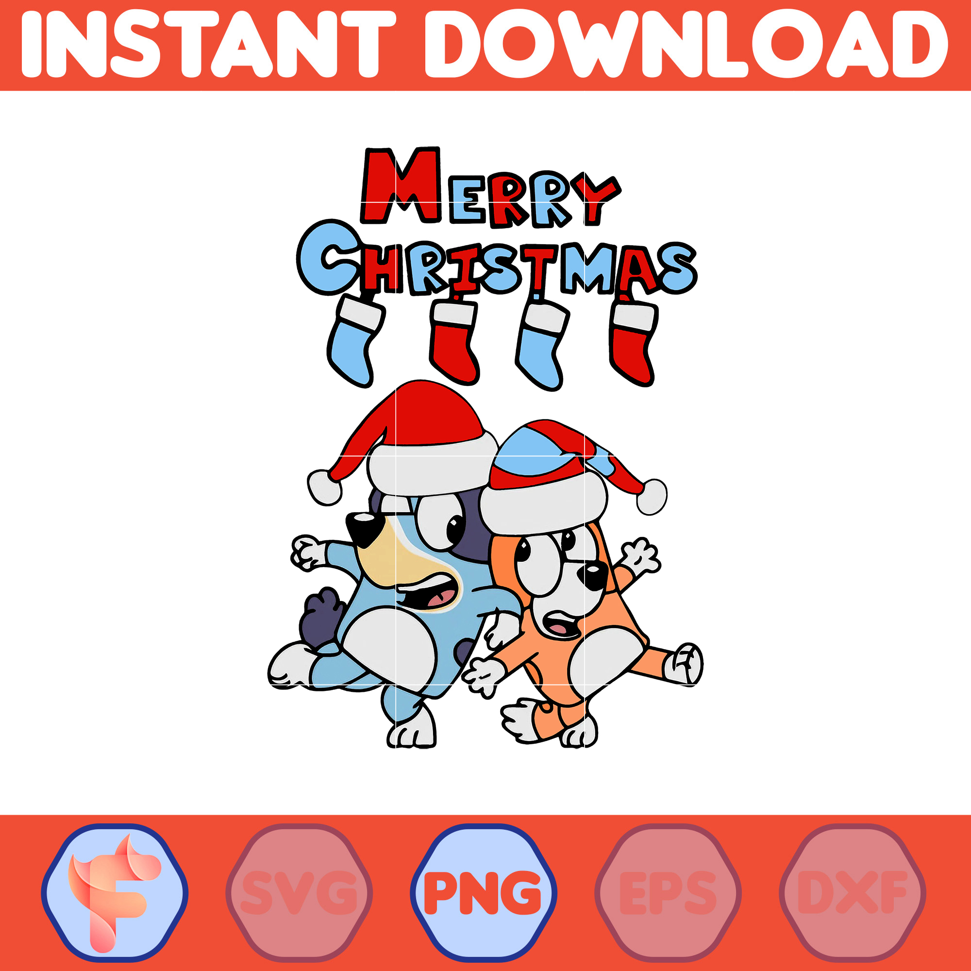 Bluey Christmas Png, Bluey Family Christmas Png, Christmas M | Inspire ...