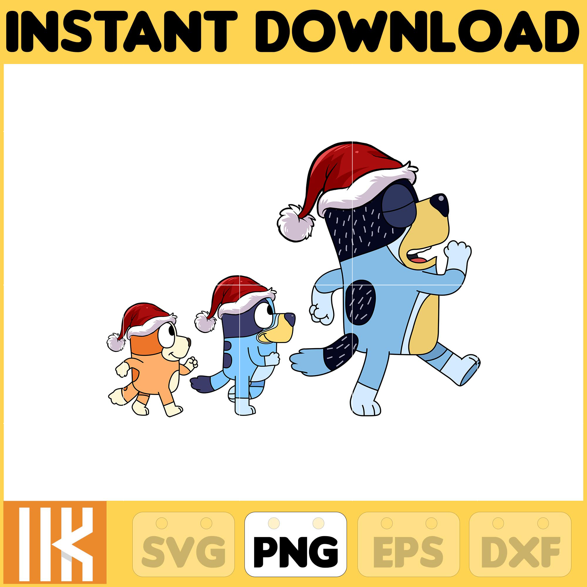 Bluey Christmas Png, Bluey Family Christmas Png, Christmas M | Inspire ...