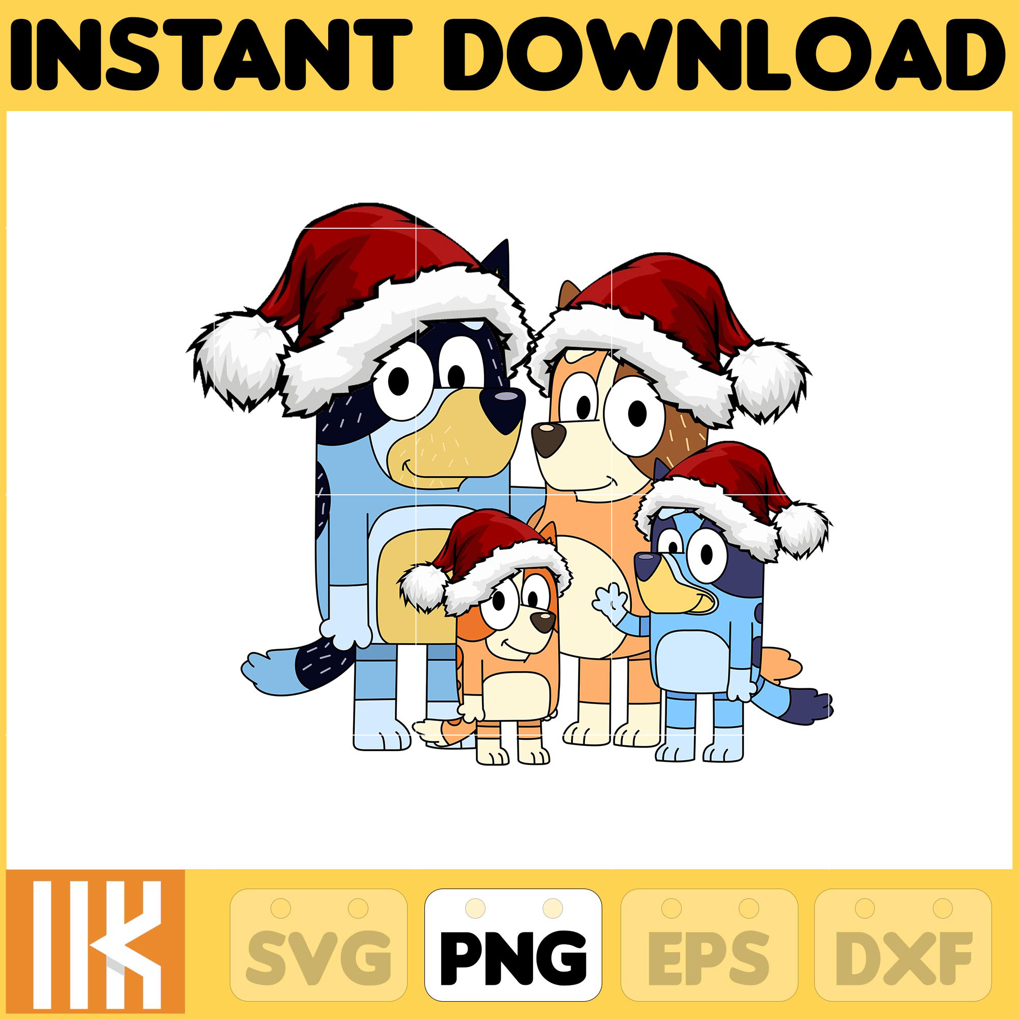 Bluey Christmas Png, Bluey Family Christmas Png, Christmas M - Inspire ...