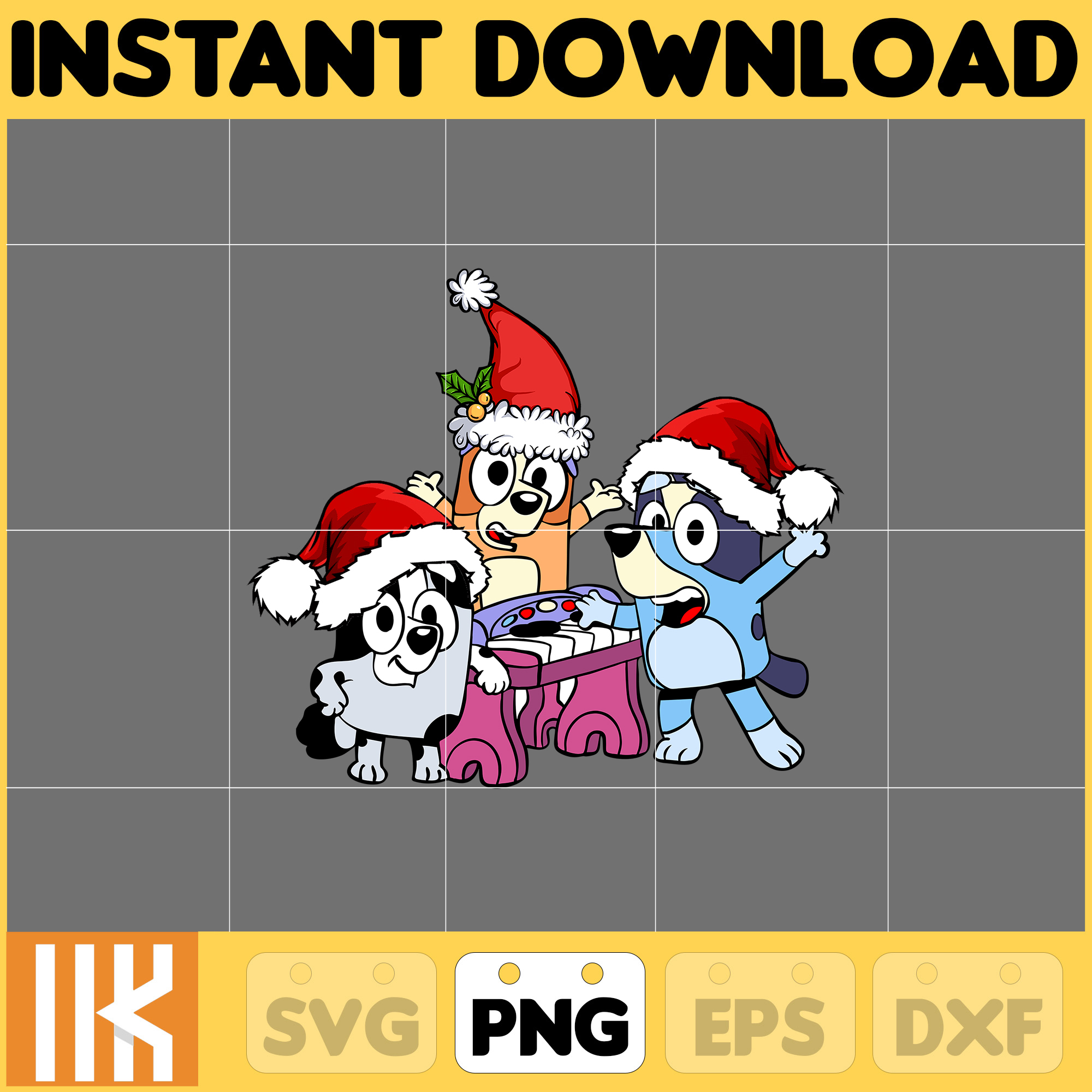 Bluey Christmas Png, Bluey Family Christmas Png, Christmas M - Inspire ...