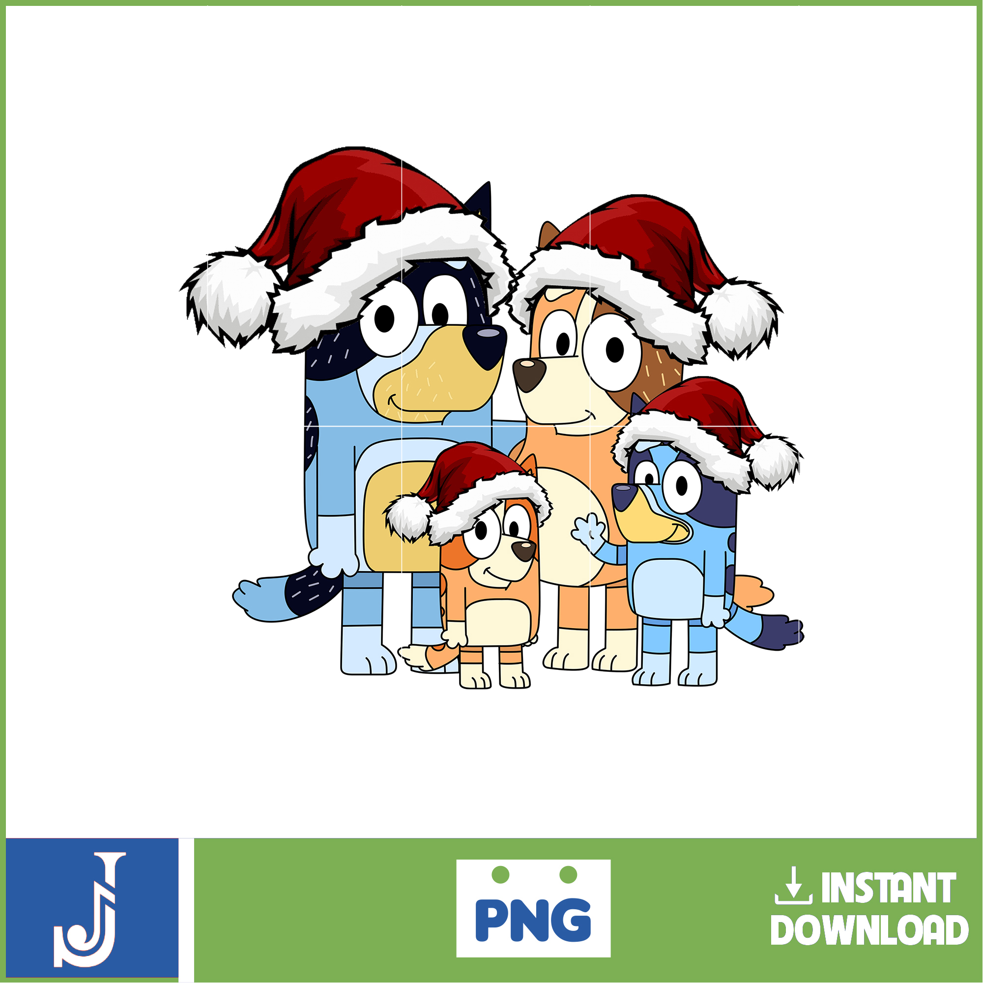 Bluey Christmas Png, Bluey Family Christmas Png, Christmas M - Inspire ...
