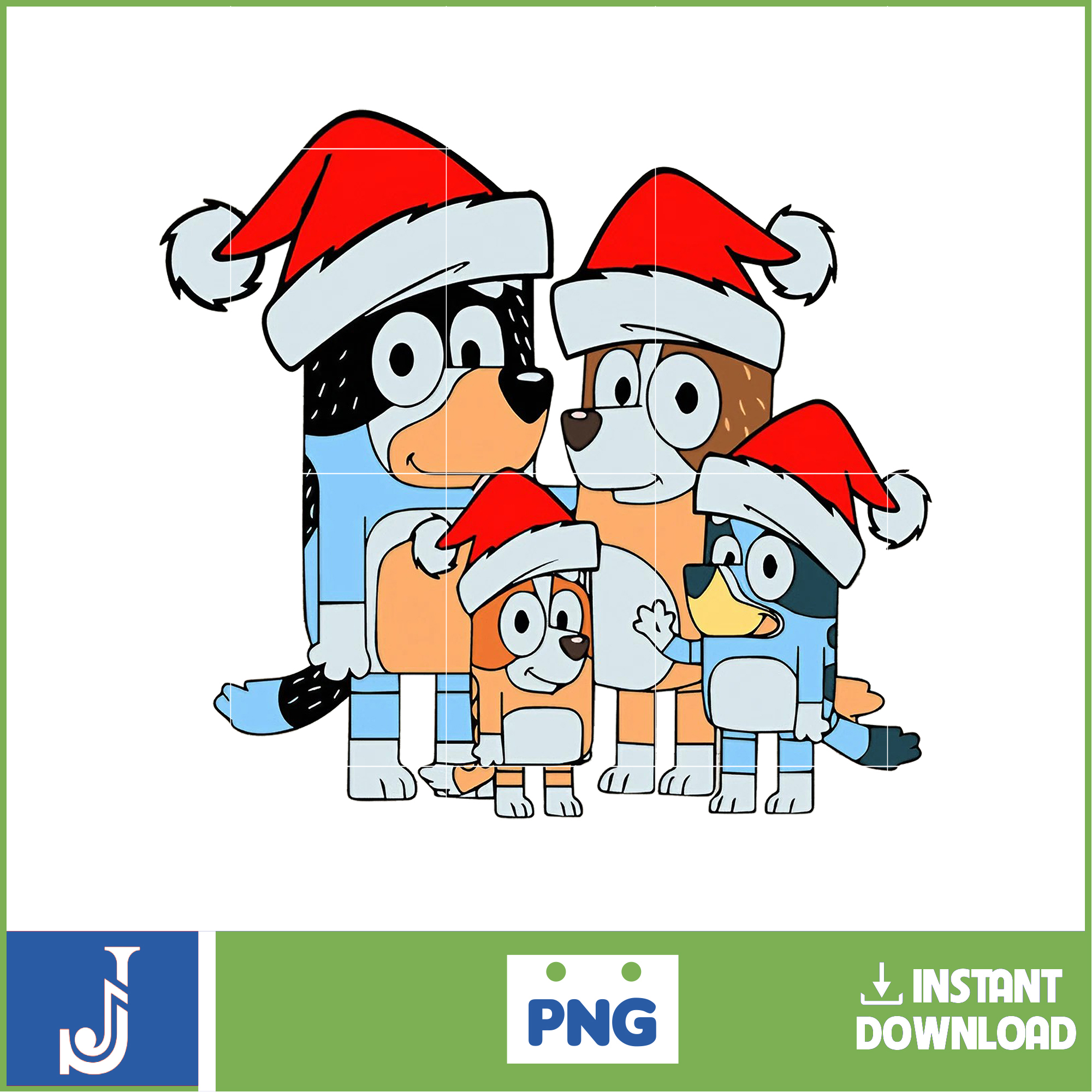 Bluey Christmas Png, Bluey Family Christmas Png, Christmas M - Inspire ...