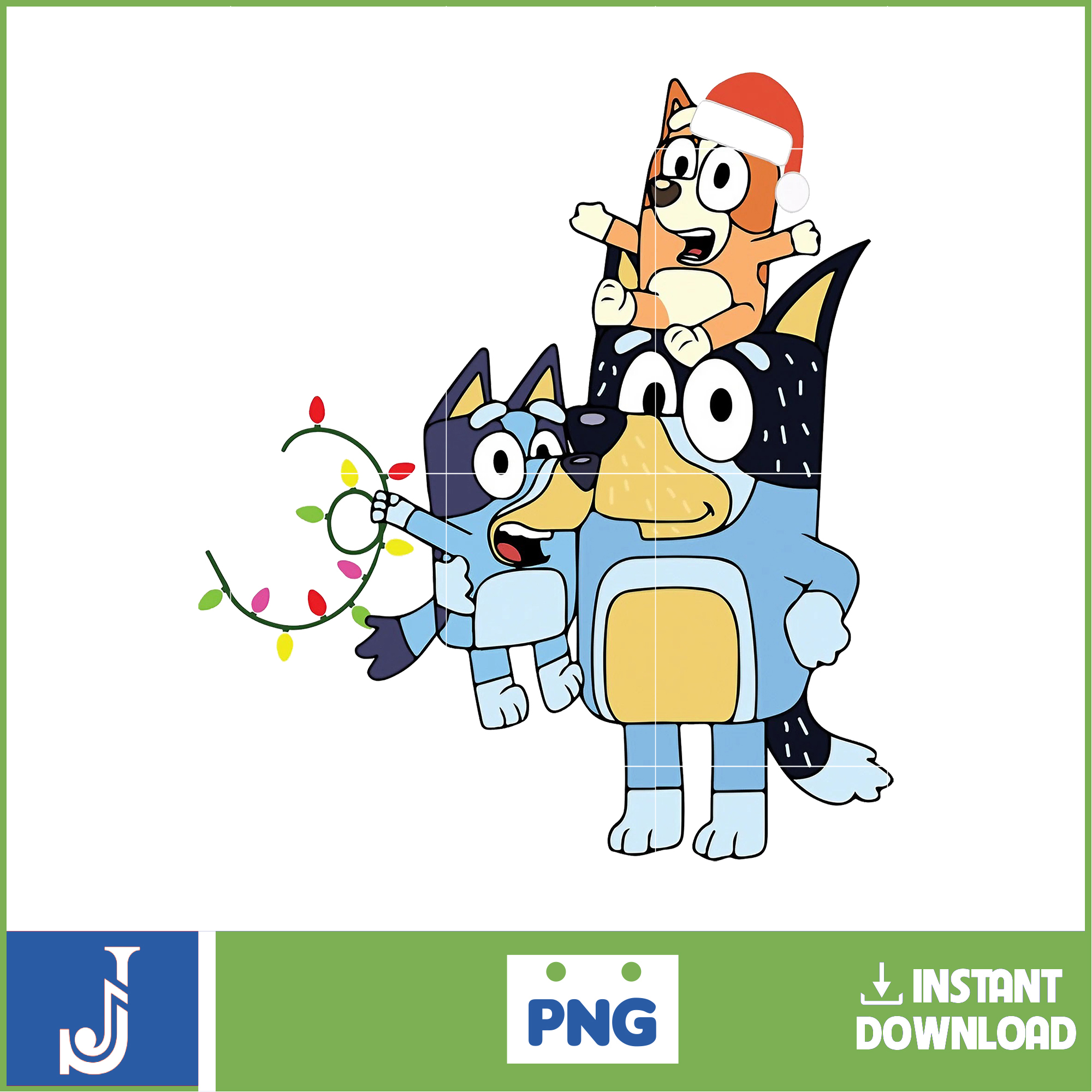 Bluey Christmas Png, Bluey Family Christmas Png, Christmas M - Inspire ...