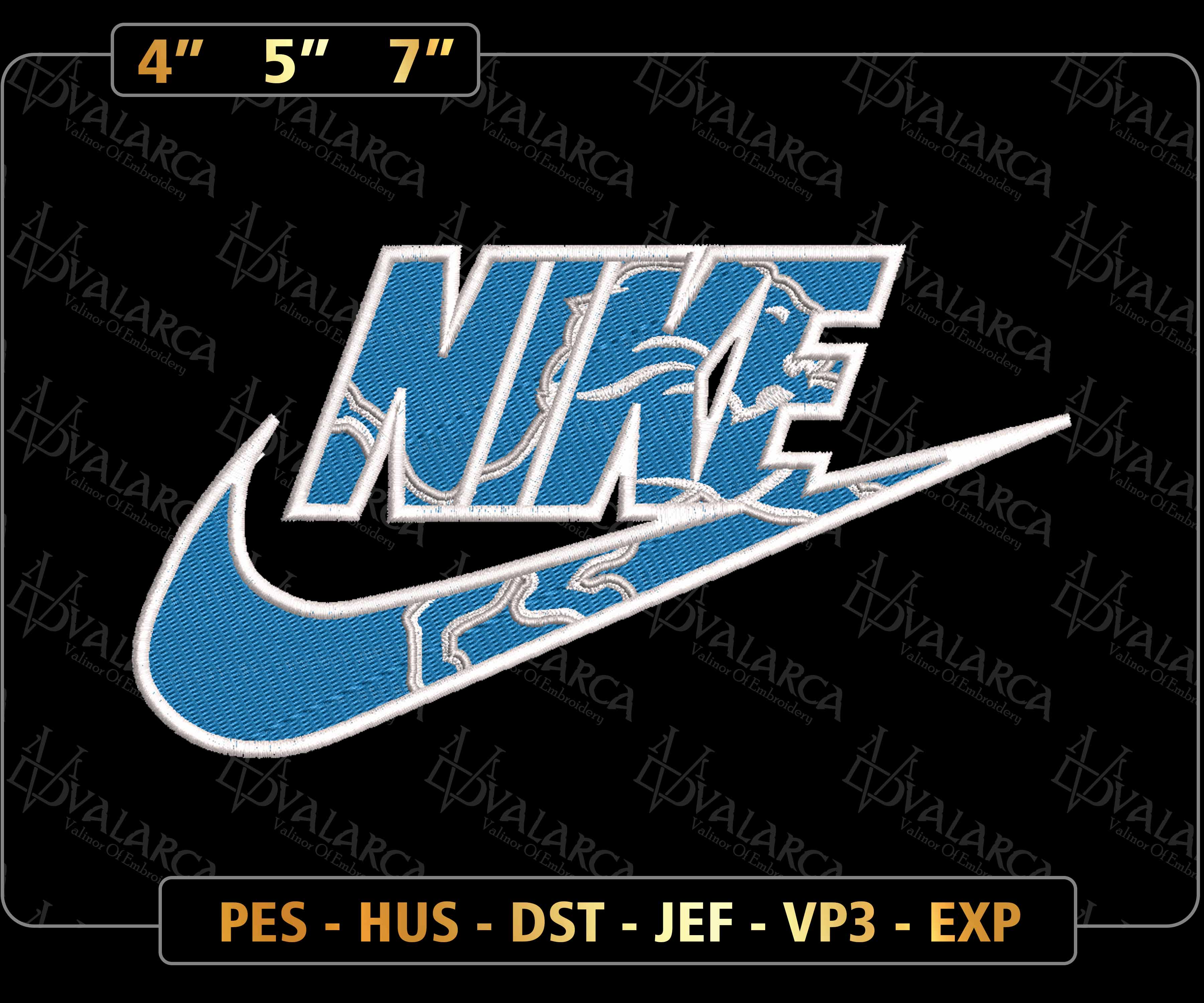 NIKE NFL Detroit Lions Logo Embroidery Design, NIKE NFL Logo - Inspire ...