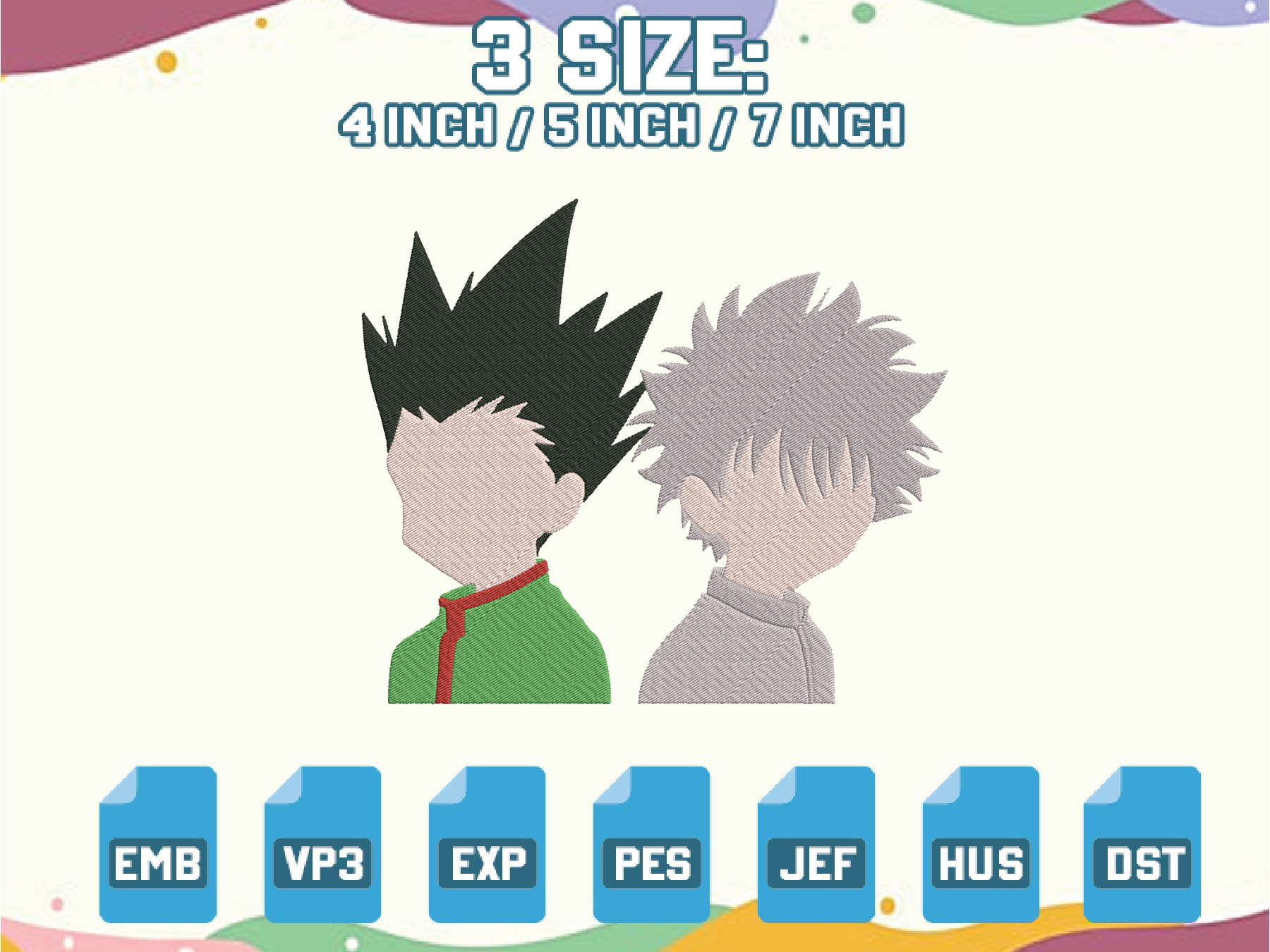 Hunter Anime Embroidery Designs, Anime Embroidery Designs, I - Inspire ...