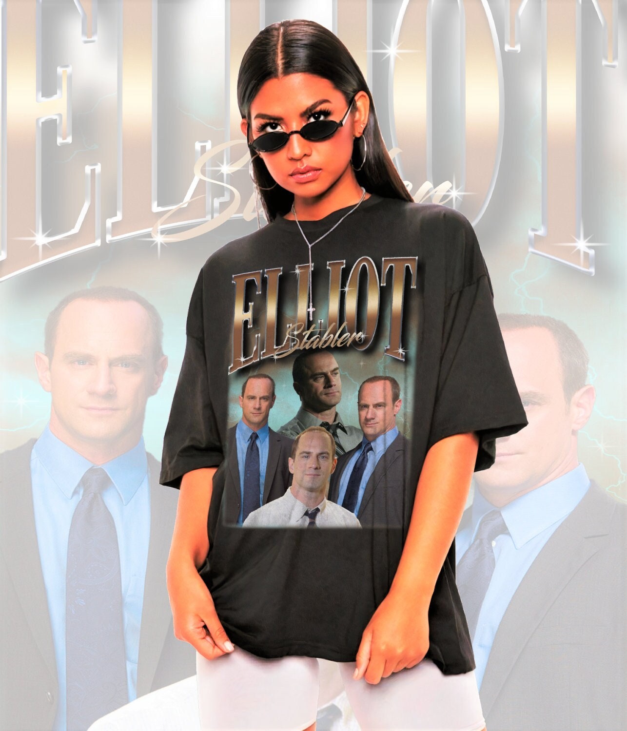 Retro Elliot Stabler Shirt -Christopher Meloni Shirt,Elliot | Inspire ...
