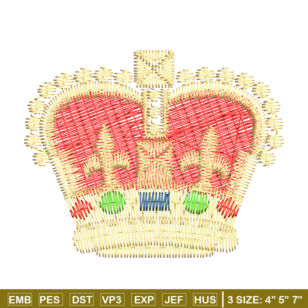 Crown embroidery design, Crown logo embroidery, logo design, | Inspire ...