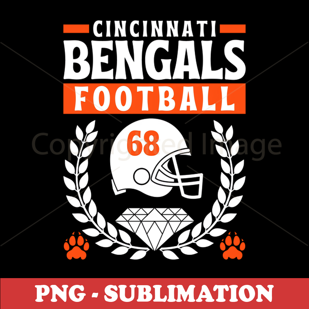 Cincinnati Bengals Retro Football PNG - Sublimation Digital | Inspire ...