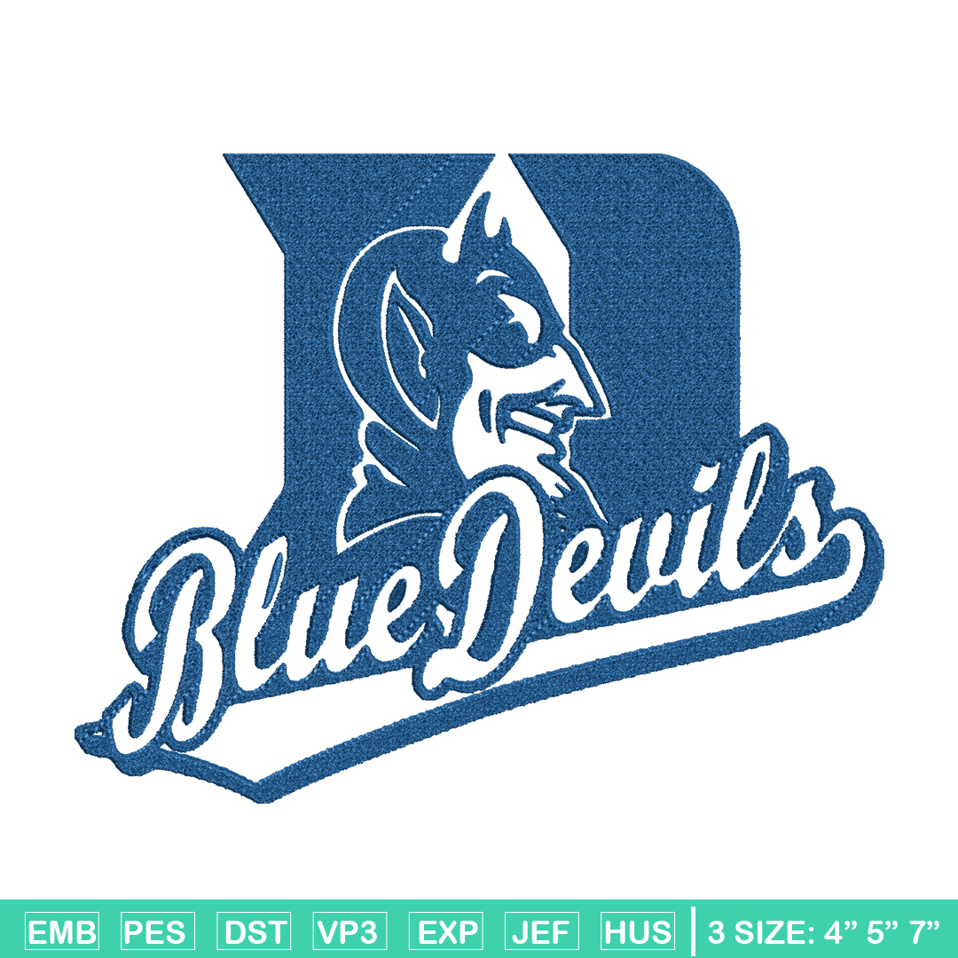 Duke Blue Devils embroidery, Duke Blue Devils embroidery, Fo | Inspire ...