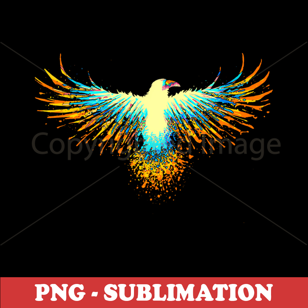 Abstract Raven - Artistic PNG Digital Download for Sublimati - Inspire Uplift