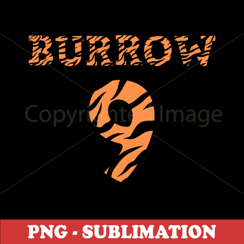 Cincinnati Bengals Joe Burrow 9 Tiger Stripe - High-Quality | Inspire ...