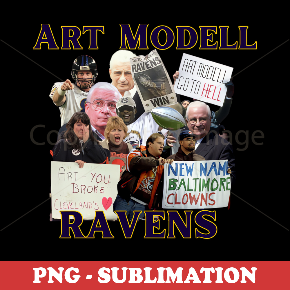 Baltimore Ravens Art Modell PNG Digital Download - Sublimati - Inspire ...