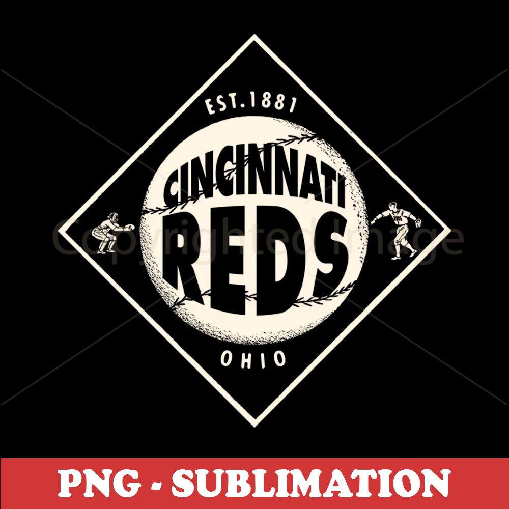 Cincinnati Reds Sublimation PNG - Big Ball Design - High Qua - Inspire ...