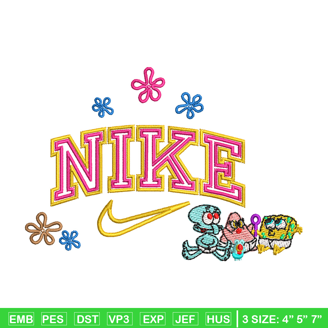 Nike spongebob embroidery design, Spongebob embroidery, Nike | Inspire ...