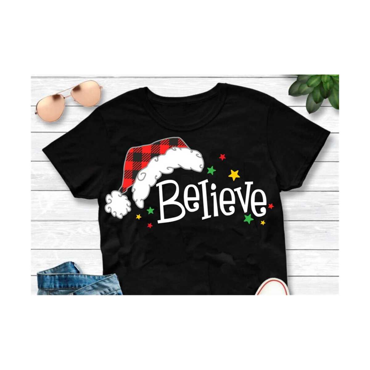 Believe Svg,Christmas Svg,Santa Hat Svg,Christmas Cut Files, | Inspire ...