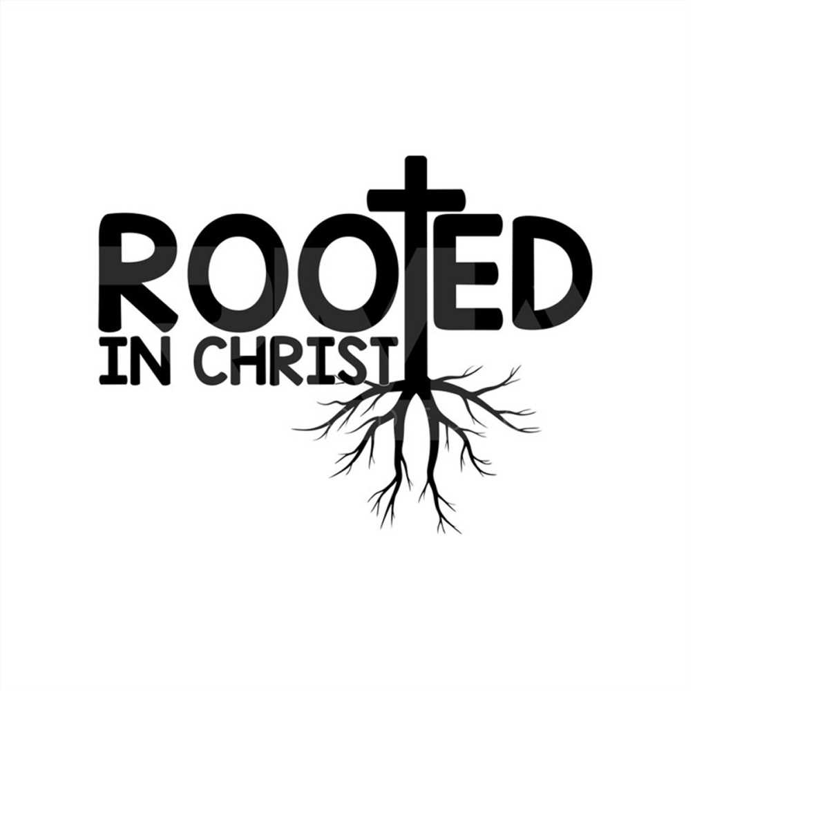 Rooted in christ SVG, Faith Svg, Jesus SVG, Religious Svg, C - Inspire ...