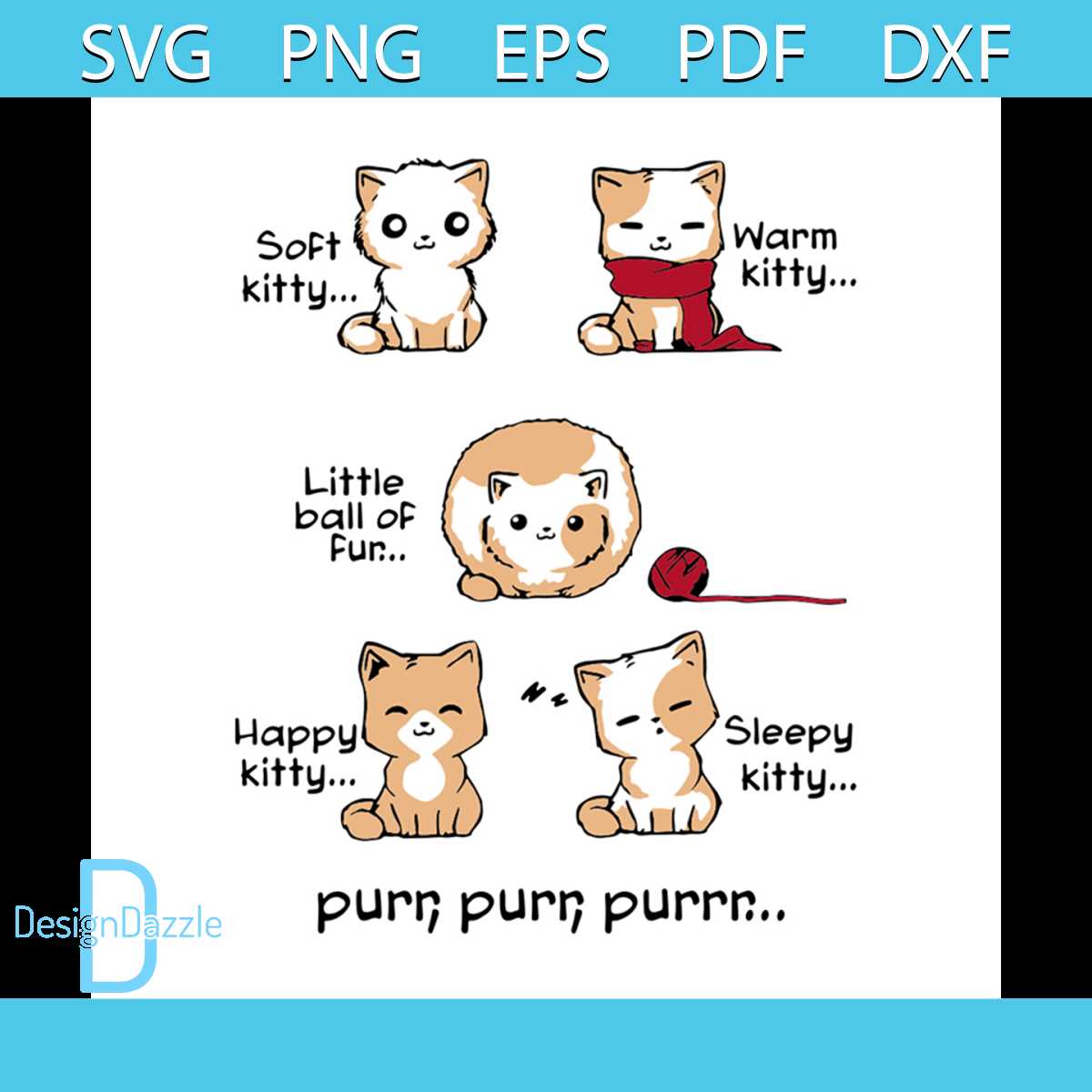 soft kitty svg - Inspire Uplift