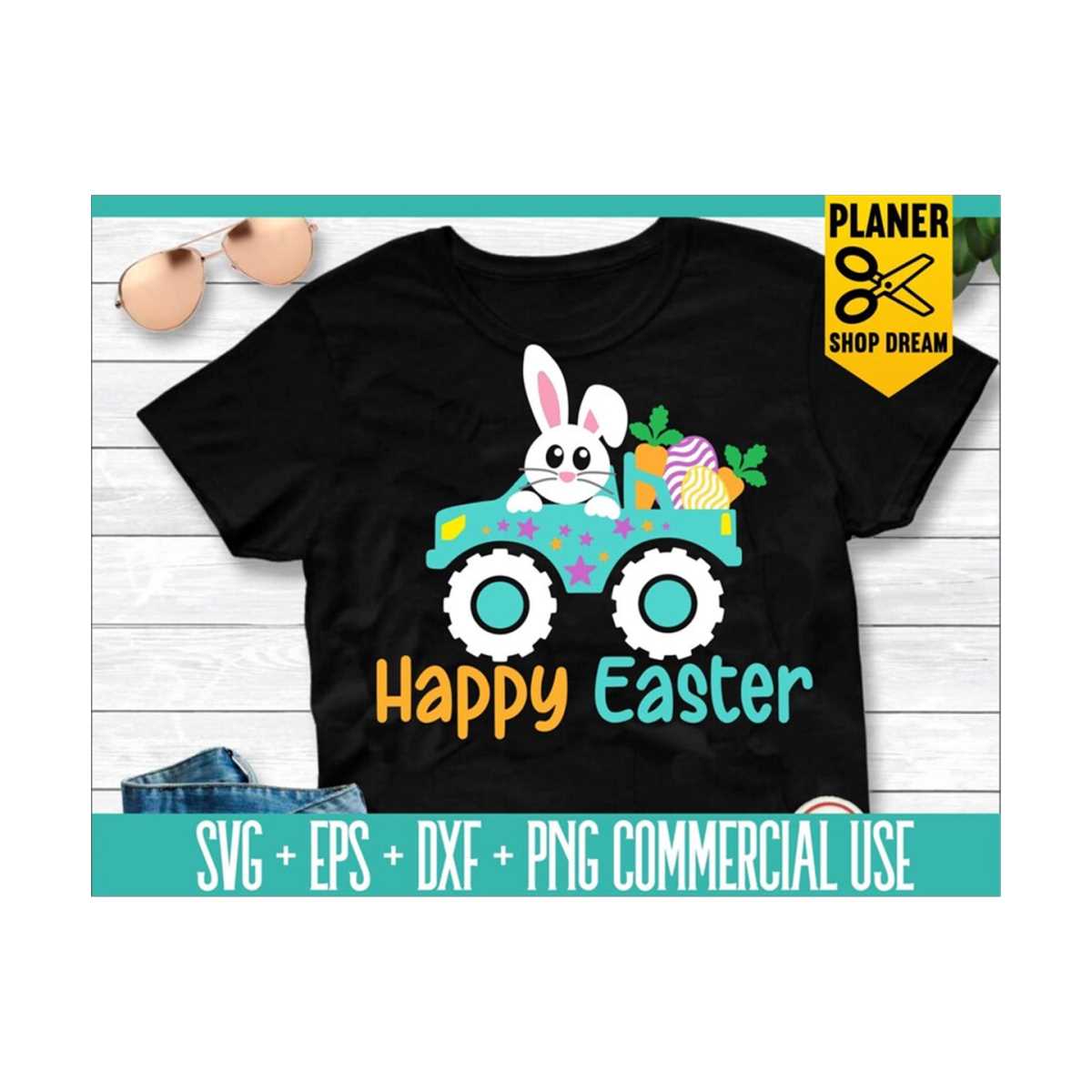 Happy Easter Svg,Easter Monster Truck Svg,Easter Eggs Truck - Inspire ...