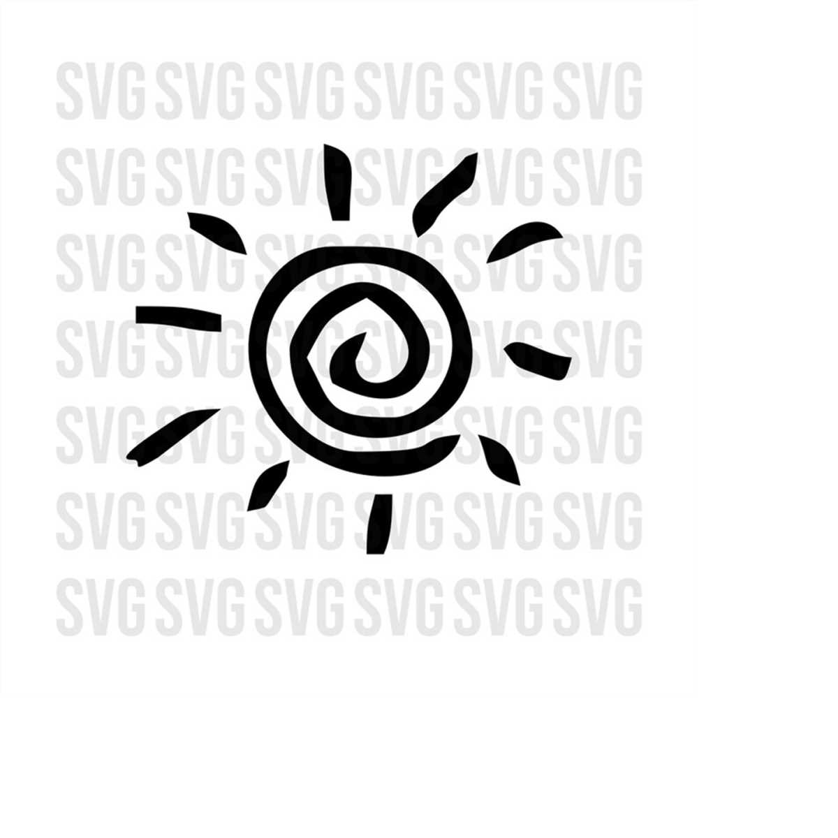 Sun Svg, Swirl Sun Svg, Summer Svg, Summer break Svg, Vacati - Inspire ...