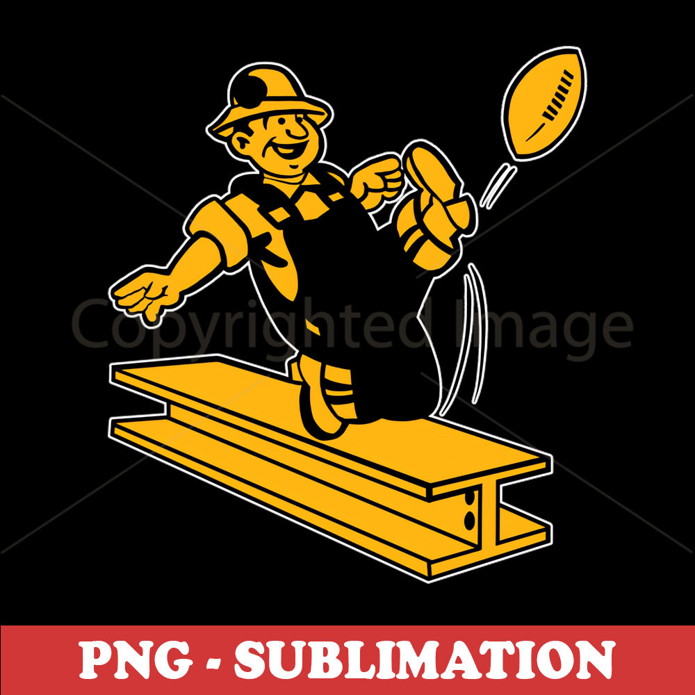 Vintage Steeler Football Mascot Logo - High-Quality PNG Subl | Inspire ...