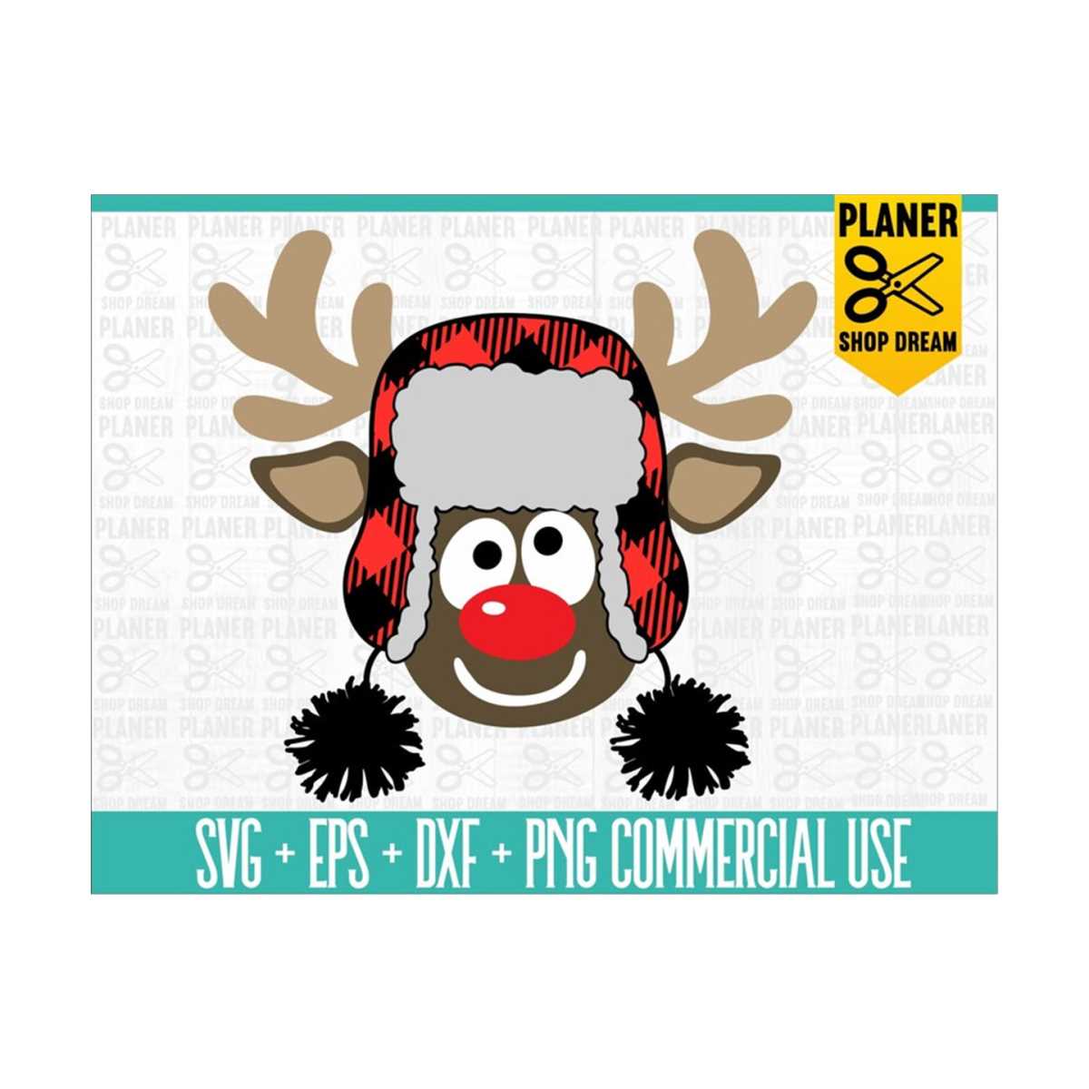 Santa hat clipart,Christmas Reindeer Svg, Deer Svg,Deer Kids | Inspire ...