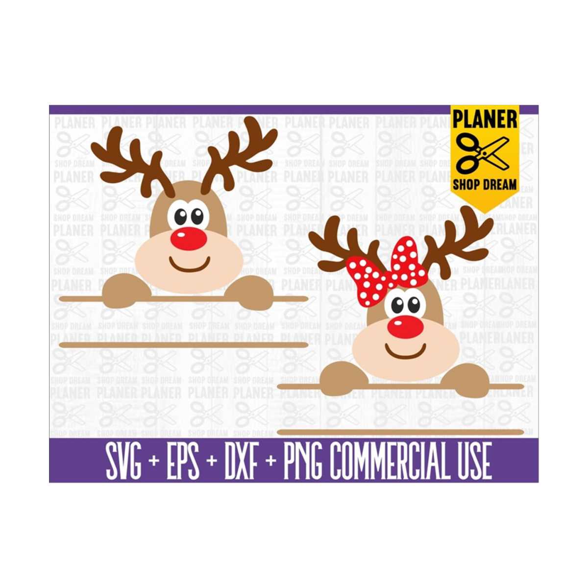 Reindeer SVG, Reindeer Monogram Svg, Christmas Svg, Merry Ch | Inspire ...
