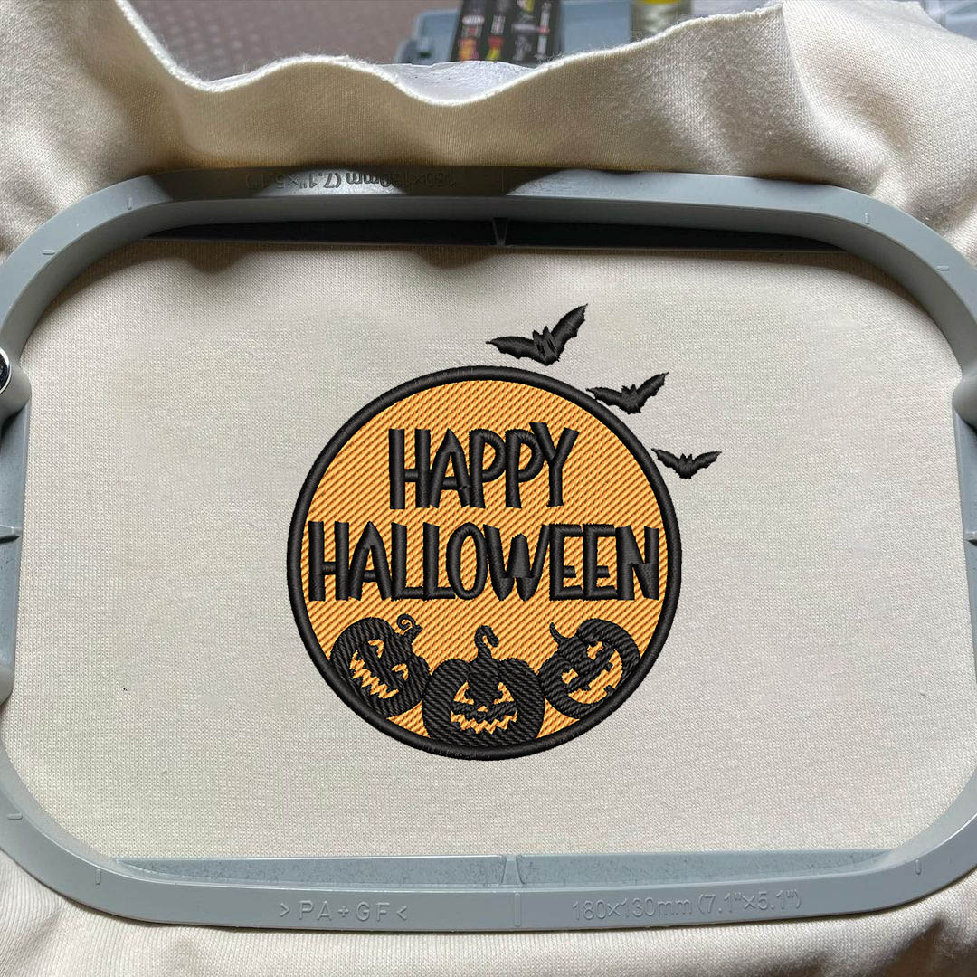 Happy Halloween Embroidery Design, Howdy Pumpkin Horror Hall - Inspire ...
