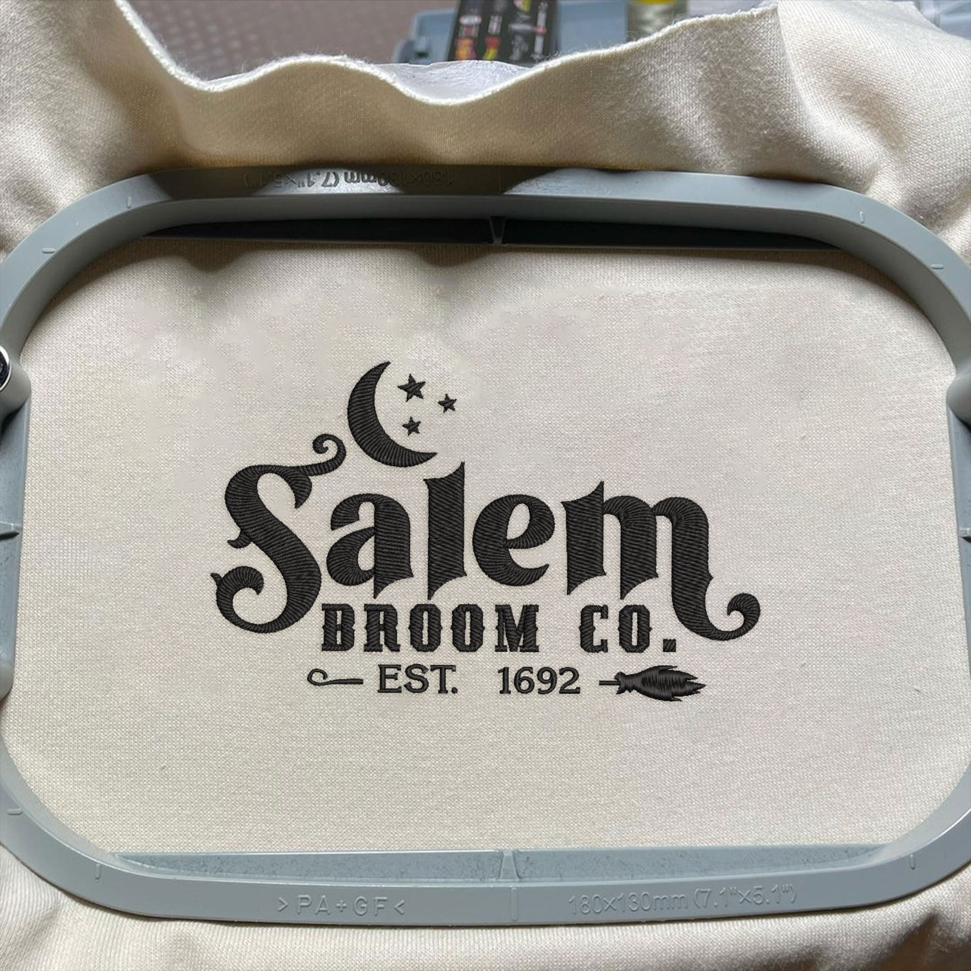 1962 Salem Embroidery Design, Witch Broom Embroidery File, W | Inspire ...