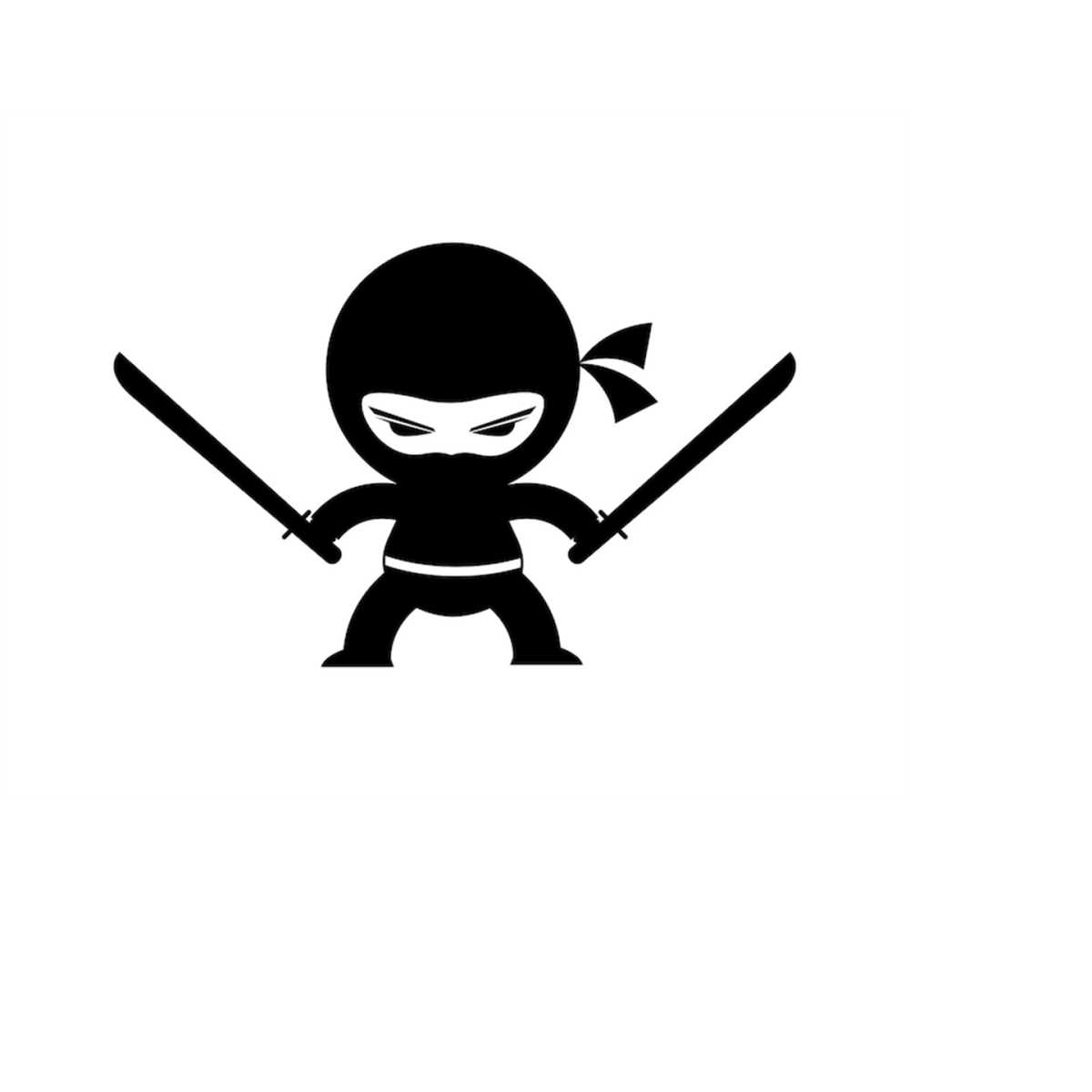 Ninja Boy Svg Ninja Svg Boys Room Silhouette Cartoon Clipart - Inspire ...