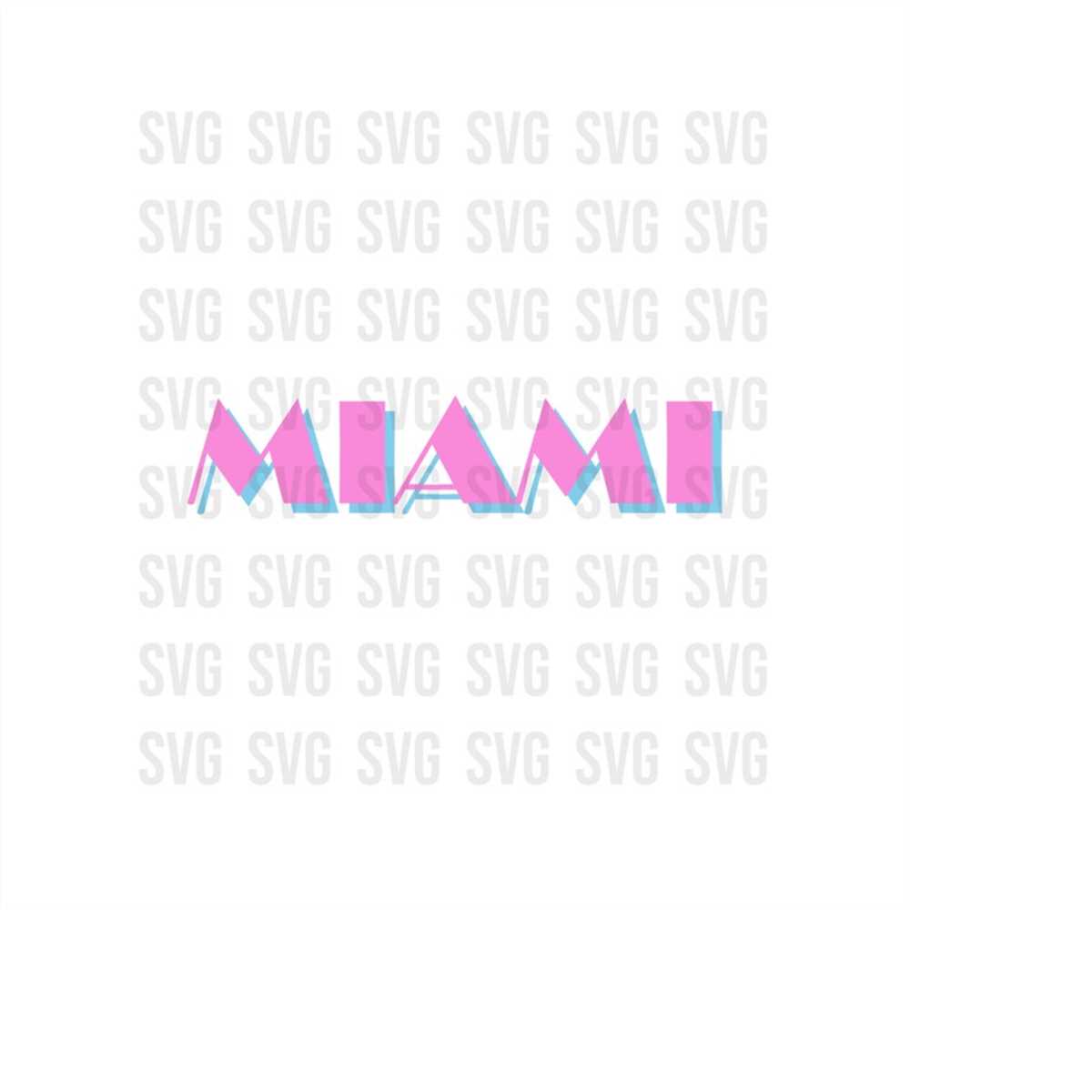 Miami Svg, Miami Colors Svg, Miami Png, Digital Download Fil - Inspire ...