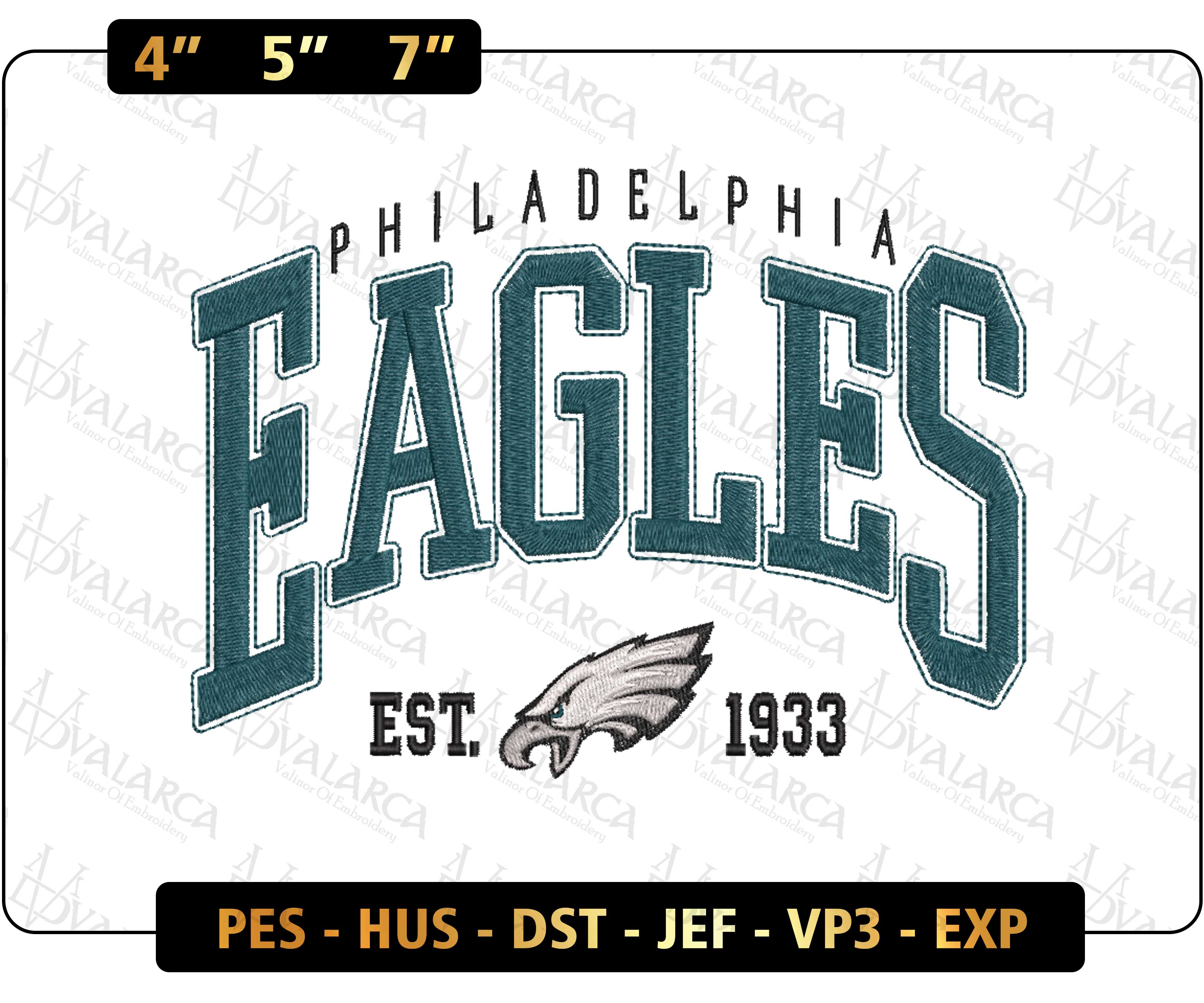 NFL Philadelphia Eagles Girls Embroidery Design, NFL Footbal - Inspire ...
