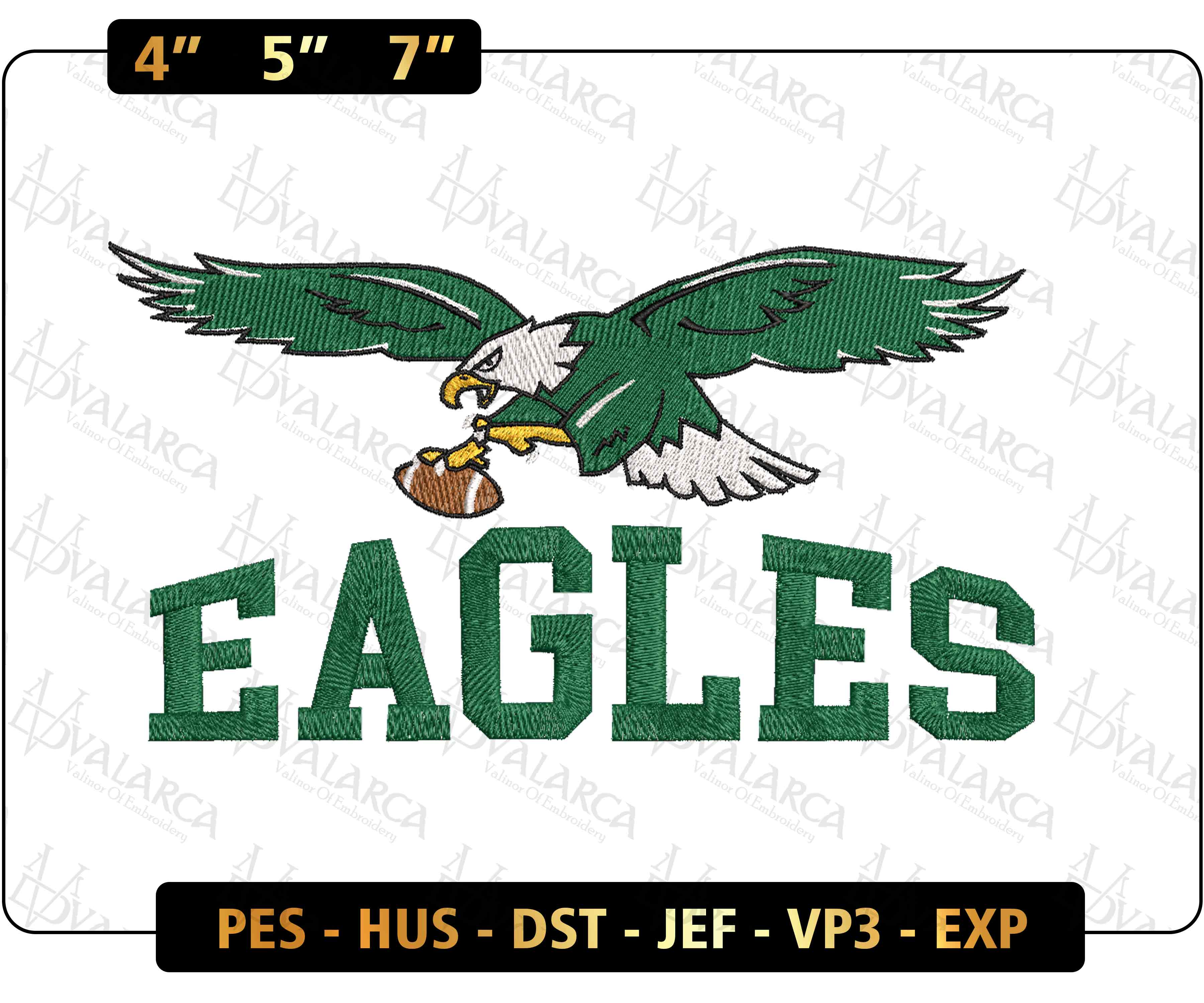NFL Philadelphia Eagles Embroidery Design, NFL Football Logo | Inspire ...