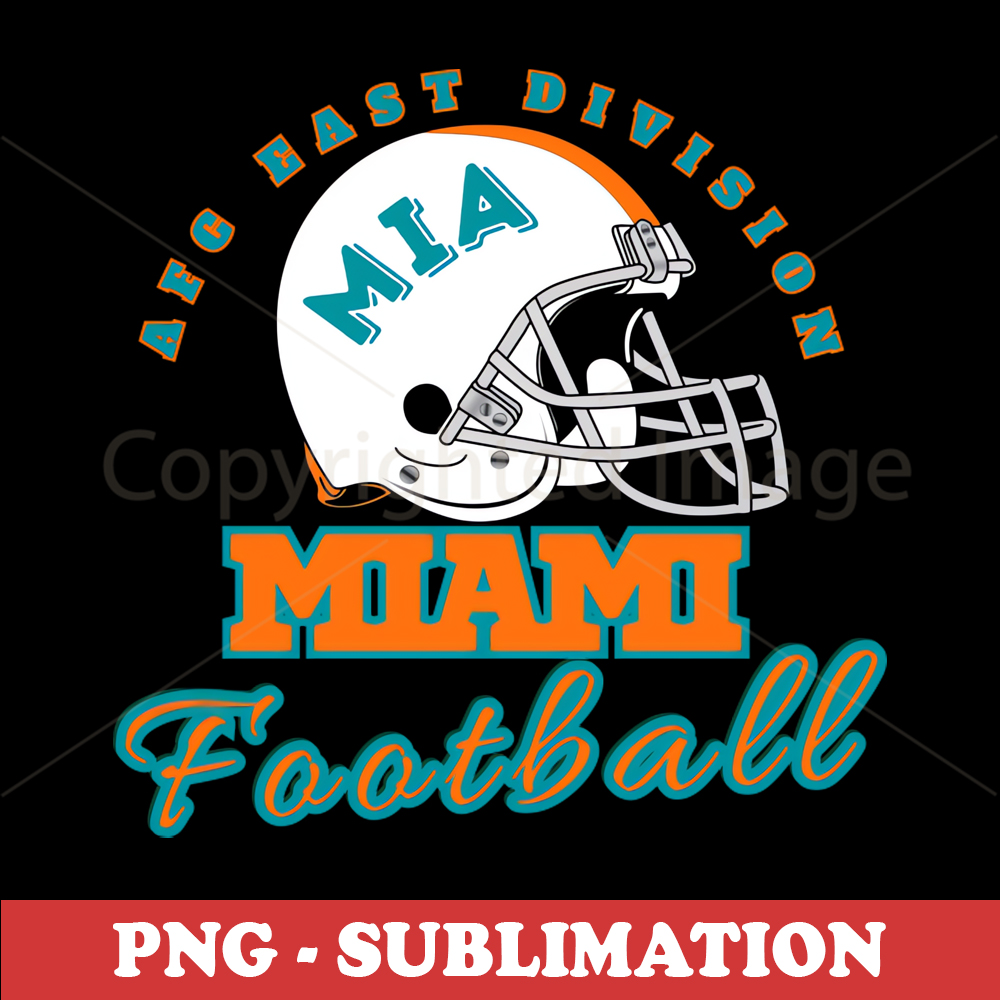Miami Football Vintage Style - High-Resolution PNG Digital D - Inspire ...
