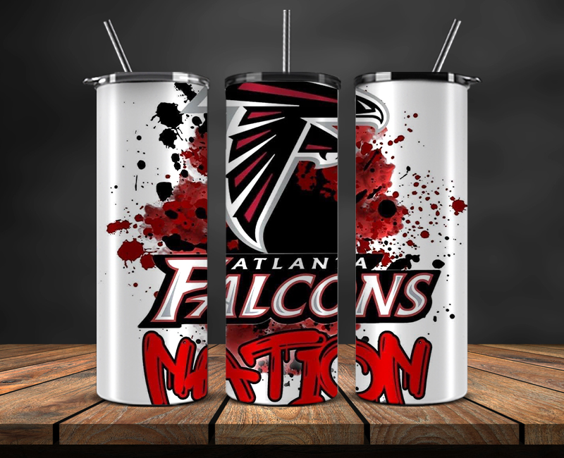Falcons Tumbler Wrap Design, Football Sports , Sports Tumble | Inspire ...