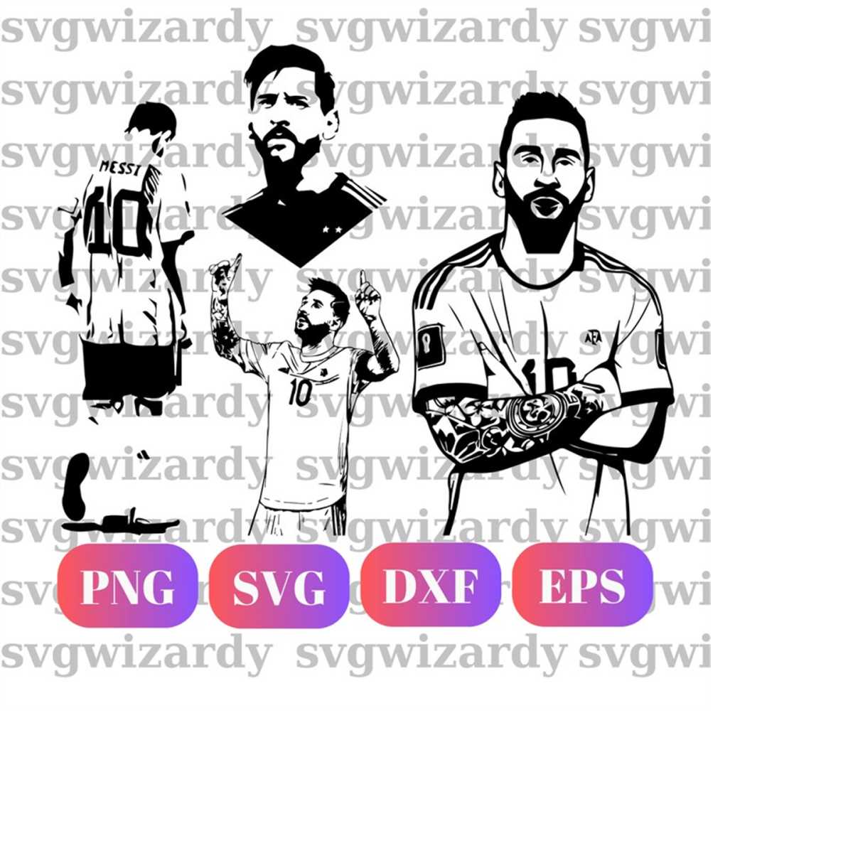 Messi SVG, Lionel Messi Svg PNG, Messi Vector, Messi Silhoue | Inspire ...