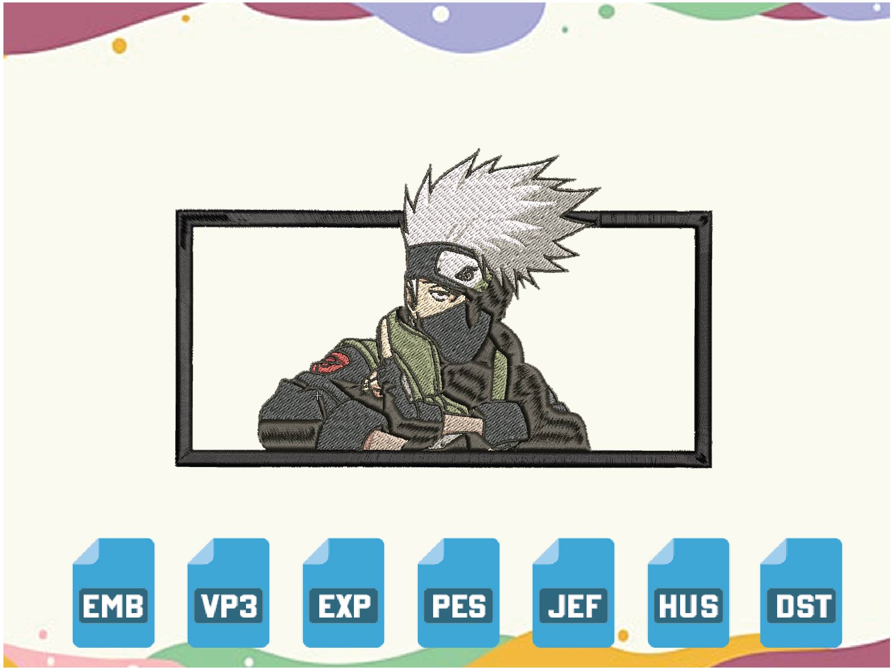 Anime Copy Character Machine Embroidery, Manga Embroidery Fi - Inspire ...