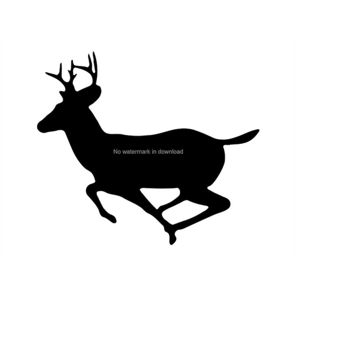 Running Deer Cutting Clipart, Running Deer Clipart Svg, Runn - Inspire ...