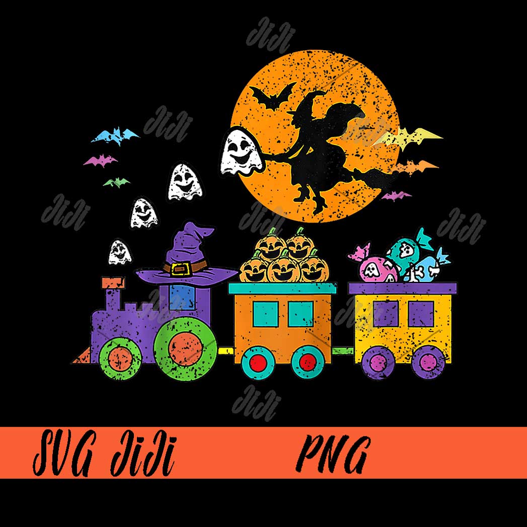 Halloween Train Witch PNG, Ghost Pumpkin PNG | Inspire Uplift