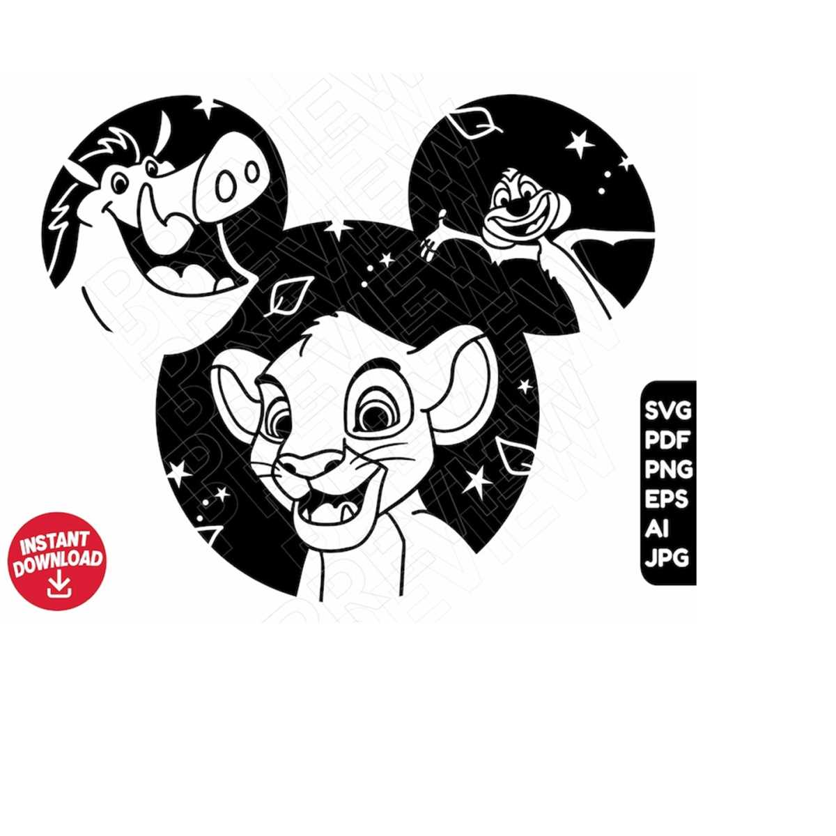 Lion King Simba Silhouette