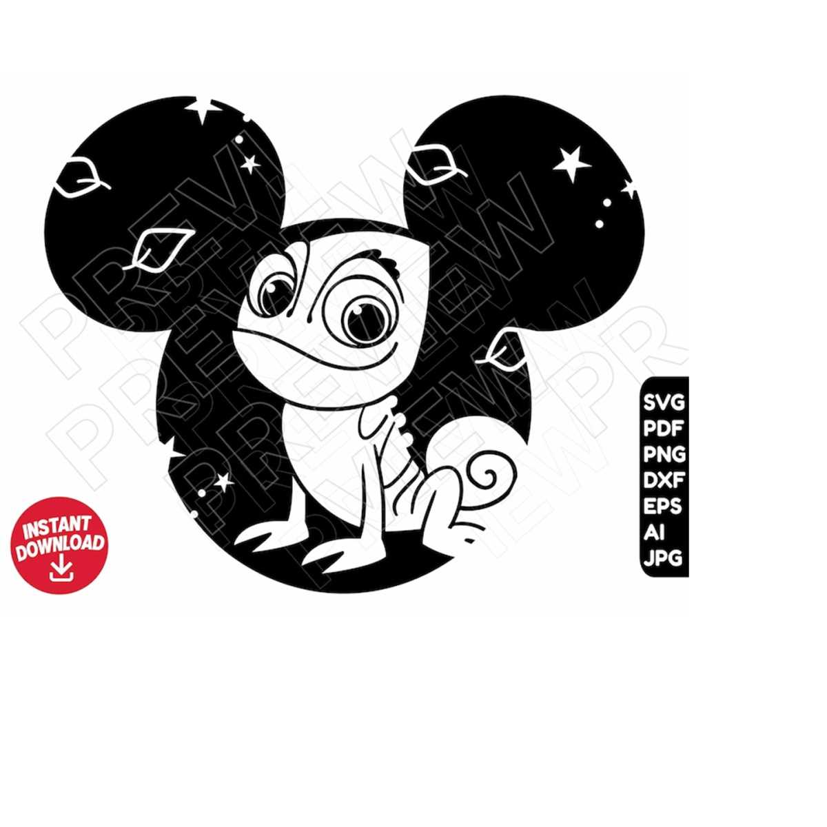 Tangled SVG Pascal dxf clipart png Rapunzel, cut file outlin - Inspire ...