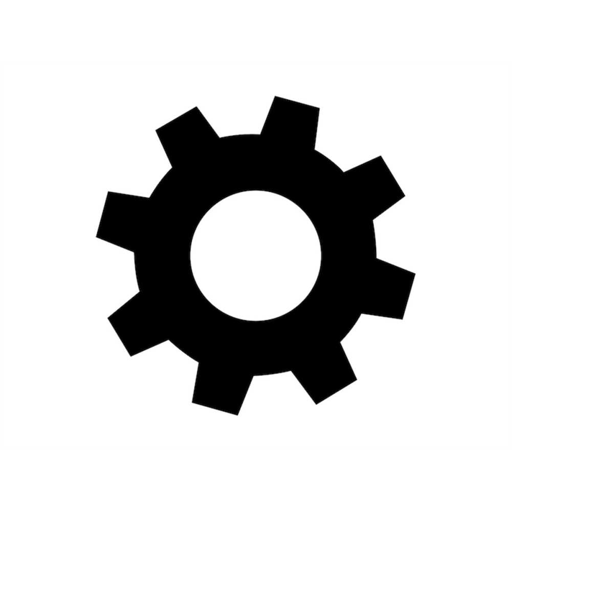 Gear Svg, Gears Silhouette Clipart Dxf Gear Vector Silhouett - Inspire ...