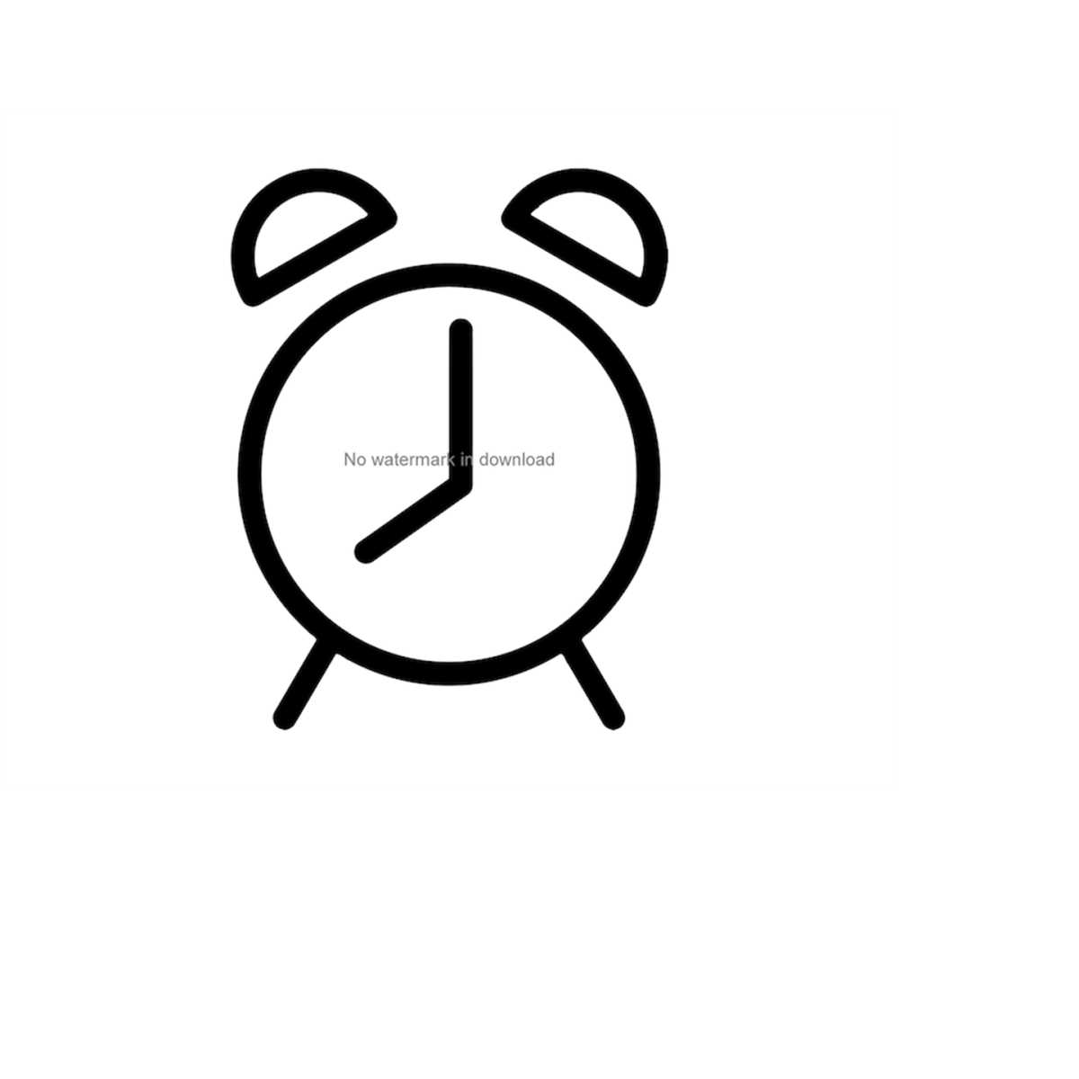 Clock Svg Cutting Image, Alarm Clock Image, Clock Clipart Sv | Inspire ...