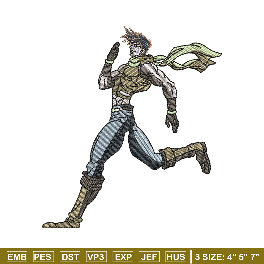 Joseph joestar embroidery design, Joseph joestar embroidery, | Inspire ...