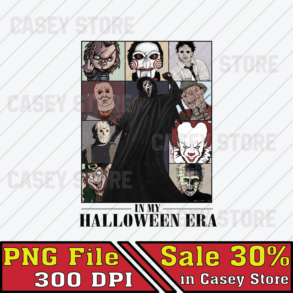 In My Halloween Era Png, Halloween Character Png, Horror Mov - Inspire ...