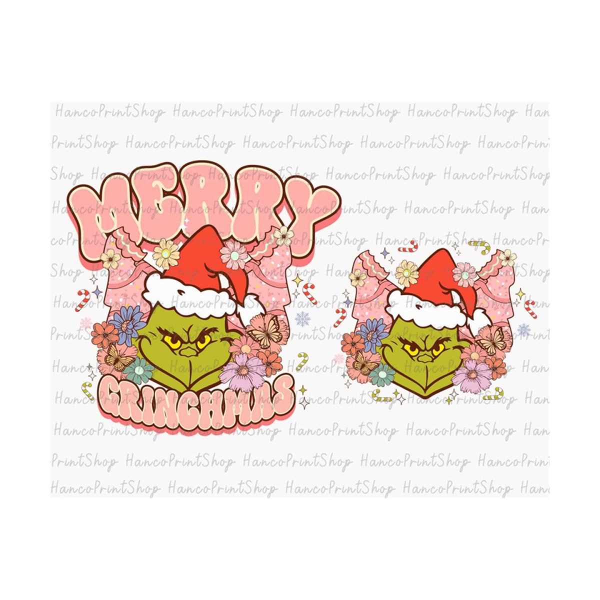 Pink Merry Grinchmas PNG, Merry Christmas PNG, Christmas Gri | Inspire ...